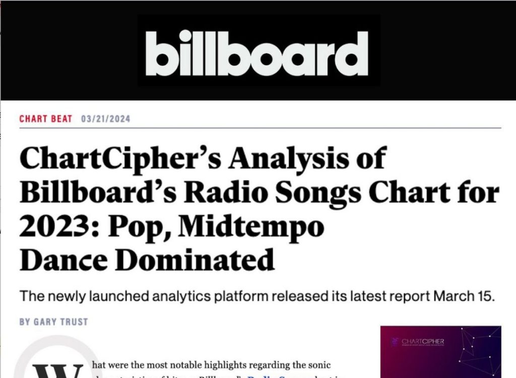 ChartCipher’s Analysis of Billboard’s Radio Songs Chart for 2023 - ChartCipher